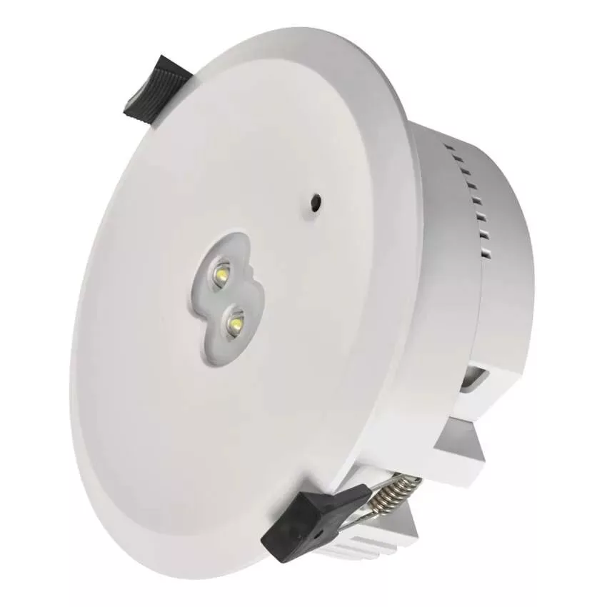 LED vészvilágító lámpatest ORSU, süllyesztett, 6W, 3 óra, 45
